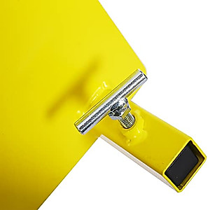 Heavy Duty Adjustable Panel Dolly with Pneumatic 10" Wheels, 600LBS Load Bearing (Yellow)