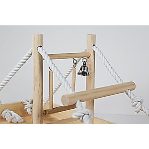 PENN-PLAX Bird Life Foldable Playpen – Perfect for Parakeets, Lovebirds, Cockatiels, and Conures – Great Storage Solution – Extra-Extra Large Size (Natural Brown)