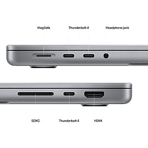 Apple 2023 MacBook Pro Laptop with Apple M2 Max chip with 12‑core CPU and 30‑core GPU: 14.2-inch Liquid Retina XDR Display, 32GB Unified Memory, 1TB SSD Storage. Works with iPhone/iPad; Space Gray