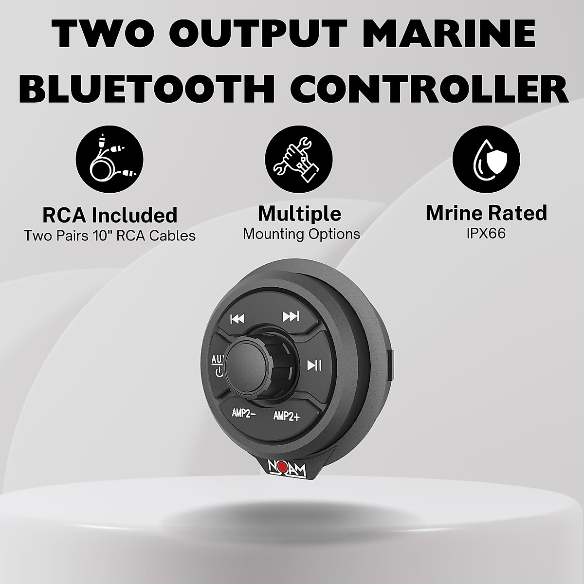 NOAM NUTV5 - Marine Bluetooth ATV/Golf Cart/UTV Speakers Stereo System