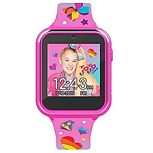 Accutime Kids Nickelodeon JoJo Siwa Educational, Touchscreen Smart Watch Toy for Girls, Boys, Toddlers - Selfie Cam, Learning Games, Alarm, Calculator, Pedometer & More (Model: JOJ4252AZ)