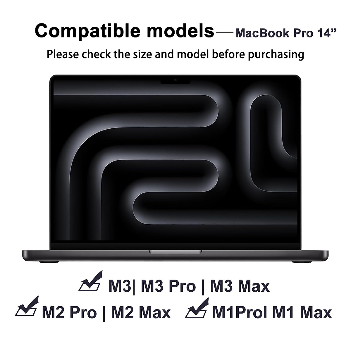 A2442 by 9H Hardness Tempered Glass Screen Protector for 2023 MacBook Pro 14" - Bubble Free, Ultra Thin, HD Transparent, Anti-Scratch