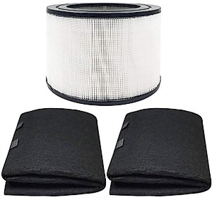 50250-S Replacement HEPA Filter and 2 Wrapping Carbon Pre-Filters Compatible with Honeywell 24000 24500 50250-S 52500. Part Number 24000