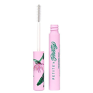 Petite 'n Pretty Featherlight Clear Mascara and Brow Gel - Makeup for Kids, Tweens and Teens - Dual Purpose Clear Finish for Brows and Lashes - Non-Toxic & Made in the USA