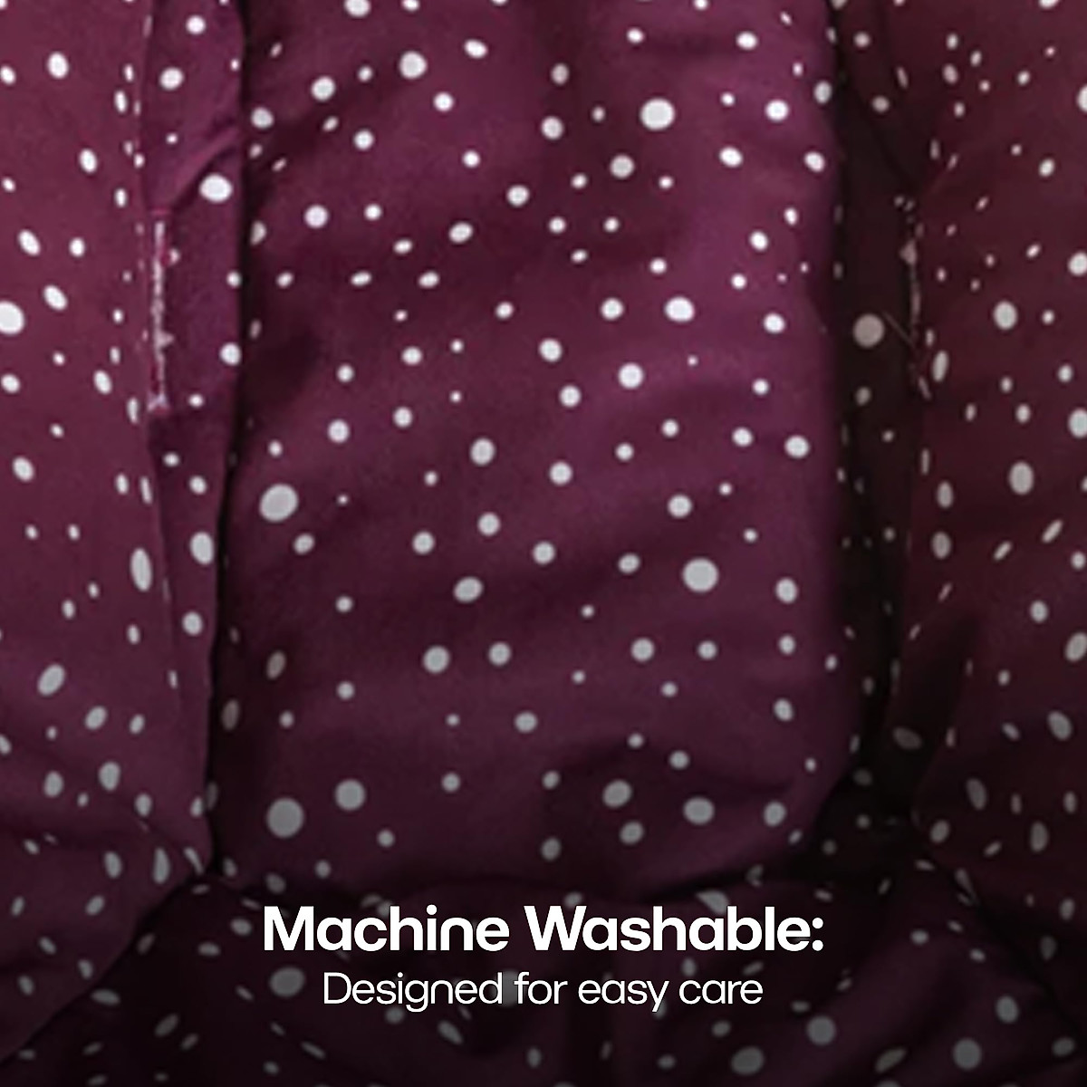 4moms RockaRoo and MamaRoo Infant Insert for Newborn Baby and Infant, Machine Washable, Soft, Plush Fabric, Reversible Design, Maroon