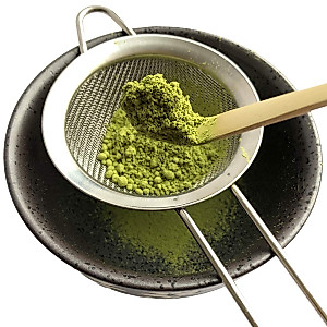 Artcome Traditional Japanese Matcha Tea Set, Matcha Whisk, Traditional Scoop, Matcha Bowl & Caddy, Ceramic Whisk Holder, Handmade Matcha Ceremony Kit (9Pcs)