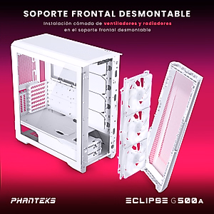 Phanteks Eclipse G500A Mid Tower Case, DRGB, Matte White