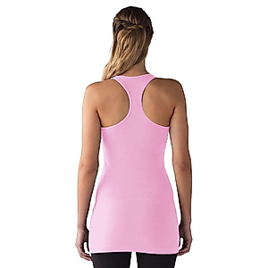 Pafnny Racerback Tanks for Women Long Tank Tops for Layering Tunic Tank Tops Workout Tanks Slim Fitted Yoga Tops