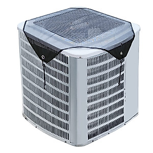Air Conditioner Covers for Outside Units, Durable Leaf Guard Mesh Ac Cover for Outside Unit All Season Universal Condenser Heat Pump Cover for Outdoor Central AC Defender Set (28" x 28")