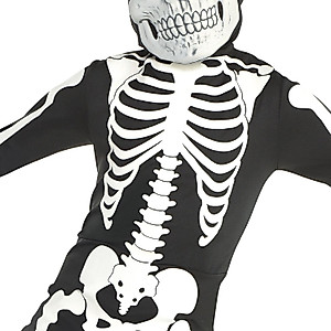 amscan Adult X-Ray Skeleton Costume, Plus Size - 48-52, 1 Pc