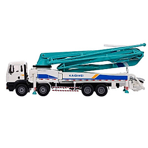 GoolRC Concrete Pump Truck for Kids, 1:55 Scale Diecast Car Model Car, Simulation Engineering Machine Model Gift for Boys and Girls