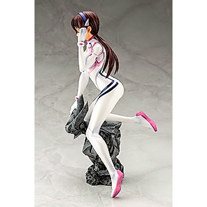 Kotobukiya Evangelion: 3.0+1.0 Thrice Upon a Time: Mari Makinami Illustrious (White Plugsuit Version) PVC Statue,Multicolor,PP981