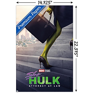 Trends International Marvel She-Hulk: Attorney At Law - Teaser One Sheet Wall Poster, 22.4L x 14.7W, Premium Unframed Version