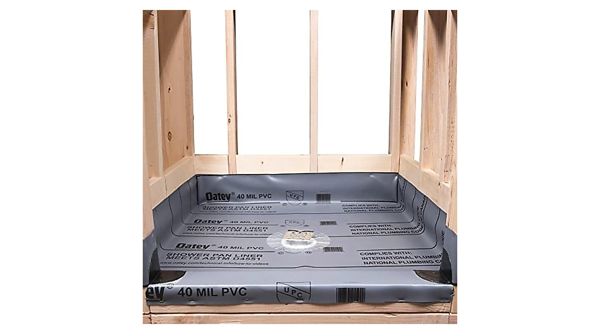 Oatey PVC Shower Pan Liner Kit - Waterproof & Durable