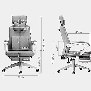 ZLBYB Computer Chair Furniture Series Big & Tall Rated Executive Swivel Ergonomic Office Chair with Adjustable Headrest