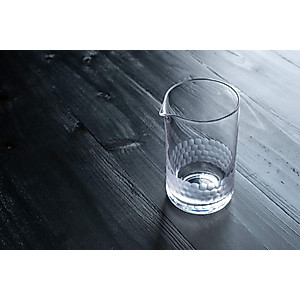 Amehla Cocktail Mixing Glass Bar Starter Kit: 8 Piece Mixology Bar Set with Bar Tools and Glasses - Home Bartending Kit with 2 Mountain Whiskey and 2 Honeycomb Nick and Nora Drinking Glasses