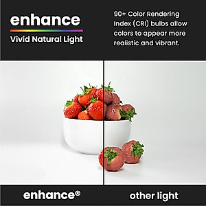 Feit Electric LED Clear A19 Medium Base Light Bulb - 60W Equivalent - 15 Year Life - 810 Lumen - 3000K Bright White - Dimmable | 4-Pack