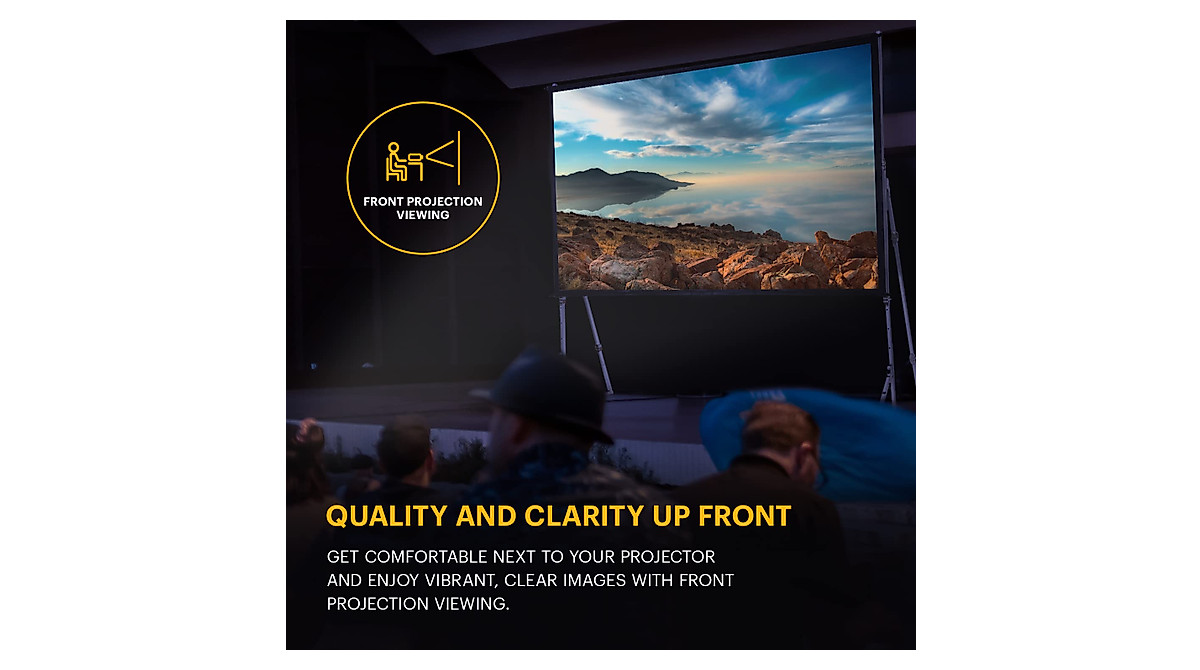 KODAK 120” Projector Screen - Fast Fold Outdoor & Indoor