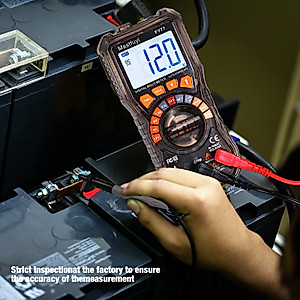 Mastfuyi Digital Multimeter, Multi Tester with NCV Non-Contact Voltage Detection, Battery Tester, Auto-Ranging Tests, True RMS 1999 Counts, AC/DC Current, AC/DC Voltage, Resistance, Continuity, Diode