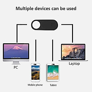 HOVTOIL 3Pcs Webcam Cover Ultra Thin Webcam Cover Camera Slider Privacy Protect Shield Compatible with Phone PC Security Cameras Cover Black