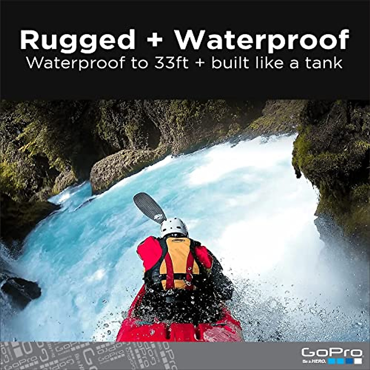 GoPro HERO7 White - E-Commerce Packaging - Waterproof Digital Action Camera with Touch Screen 1080p Video 10MP Photos Stabilization