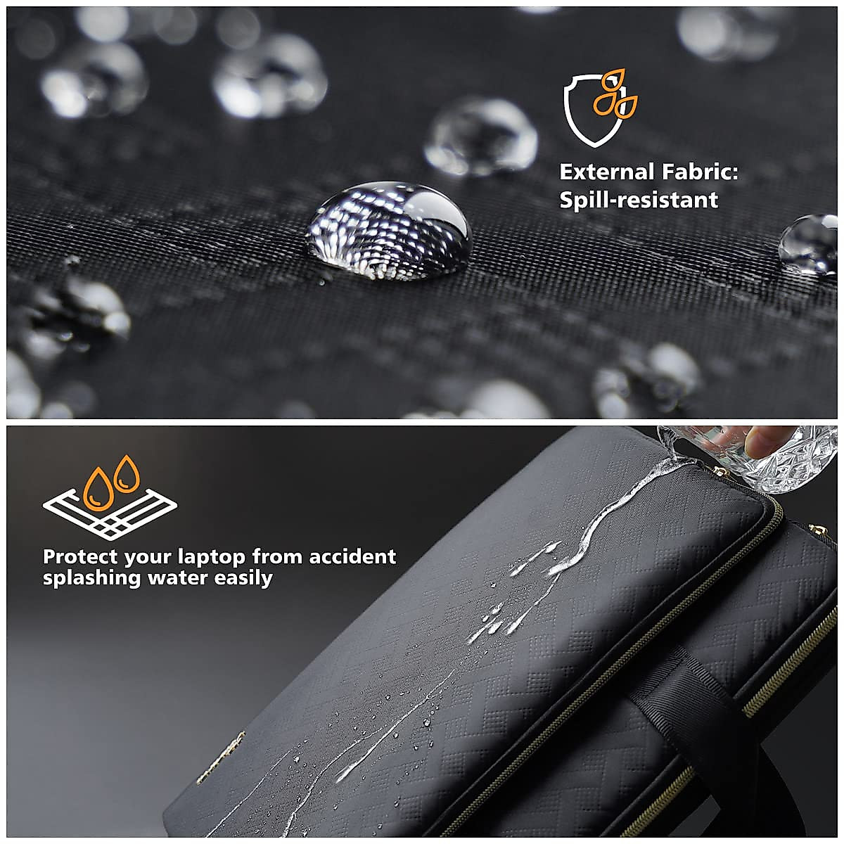 KIZUNA Laptop Sleeve Case 15.6 Inch Computer Carrying Handbag for 16" MacBook Pro M3 M1 M2 Max/15.6" Lenovo Legion 5/IdeaPad Gaming 3i/IdeaPad Flex 5i/Thinkbook 16+ /15.6" HP Envy x360 15/Dell XPS 15