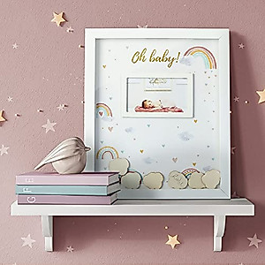 Kate Aspen Boho Rainbow Baby Shower Decorations, One Size, Alternative Guestbook