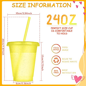 Cups with Straws and Lids Kids Tumbler with Straw Reusable Water Bottle Iced Coffee Travel Mug Cup Adults Plastic Cups for Parties Birthdays 16 oz (Modern Colors, 30 Pack)