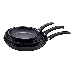 BALLARINI Parma Arezzo by HENCKELS 3-pc Nonstick Fry Pan Set, Made in Italy, Durable and Easy to clean, Set includes 8-inch, 10-inch and 12-inch fry pan