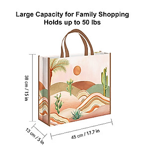 NymphFable 5 Pack Gift Bags Medium 17.7 * 15 * 5 inches Reusable Party Gift Bags Tote Bags for Birthday Wedding Party Favour Present Wrap with Handles