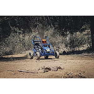 Coleman Powersports Off Road Go Kart, Gas Powered, 196cc/6.5hp(KT196-BL), Large, Blue