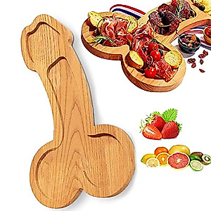 Funny Wooden Appetizers Board, Aperitif Board Cheese Board,Novelty Solid Wood Charcuterie Board,Restaurant Plate and Picnic Utensils, Food Platter,Housewarming Gifts for Women,Bachelorette Party