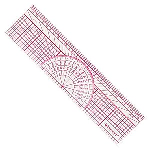 Westcott 6" Engineers’ Protractor Ruler (W-8)