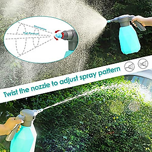 SideKing 0.5 Gallon Electric Spray Bottle Plant Mister for Indoor/Outdoor Plants, 2L Automatic Watering Can Rechargeable Battery Powered Sprayer with Adjustable Spout for Garden, Fertilizing, Cleaning