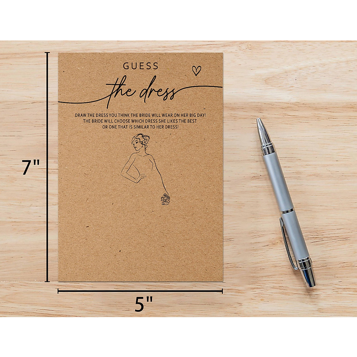 Kraft Bridal Shower Games, Guess the Dress Bachelorette Party Games, Kraft Engagement Party Games For 25 Guests, Weddingdecorations (Kraft003)