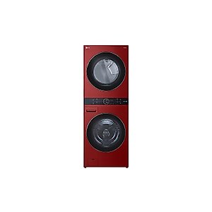 LG WKEX200HRA WashTower Washer and Dryer with TurboWash (Candy Apple Red)