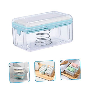 Cabilock 5pcs Soap Box Kitchen Sink Accessories Kitchen Sink Accesories Soap Lather Box Soap Foam Maker Soap Holder Travel Soap Case Plastic Containers Strip Holder Bar Soap Container Pp