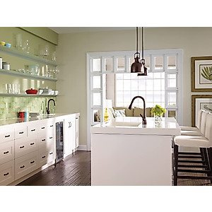 Moen 5995ORB Arbor One Handle High Arc Pulldown Bar Faucet with Reflex, Oil Rubbed Bronze, 0.375