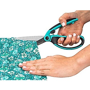 SINGER 00565 9-1/2-Inch ProSeries Spring Assist Scissor with Comfort Grip , Teal