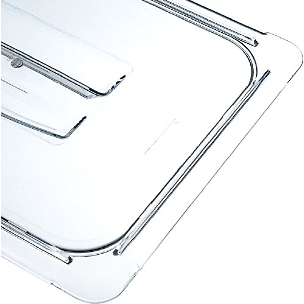 Carlisle FoodService Products 10230U07 StorPlus Half Size Polycarbonate Universal Handled Food Pan Lid, Clear