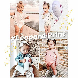 YTWM Baby Girls Shoes Leopard Walking Shoe for 0-18 Months, Easy Wear Non Slip Lightweight Baby Indoor Outdoor Sneakers