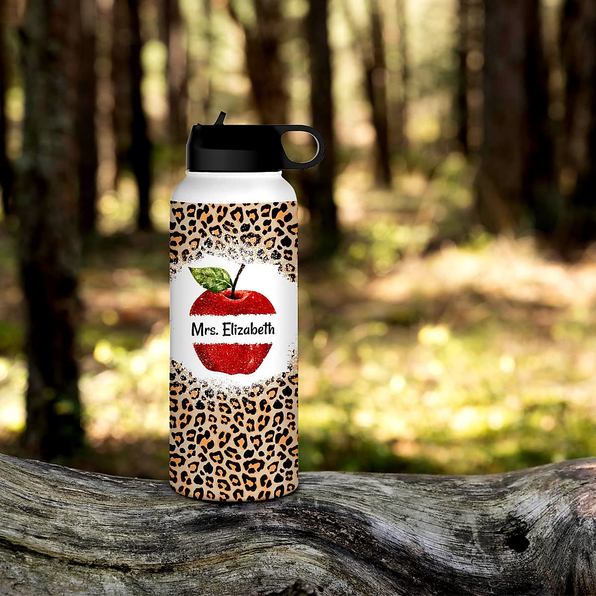 winorax Teacher Appreciation Gifts Personalized Teacher Life Water Bottles Thermos Insulated Stainless Steel Sports Travel Coffee Bottle 12oz 18oz 32oz for Teachers Women Men Best Teacher Ever