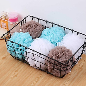 Bath Loofah Shower Sponge Pouf Body Scrubber Exfoliator Scrubber ball (Set of 6)