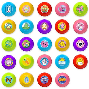 JOYIN 24 Pcs Easter Egg Stampers Toys for Easter Eggs Hunt Game, Basket Stuffers Fillers, Kids Gifts, Party Favor, Self Inking Stamp for Classroom Prize Supplies