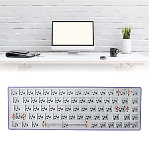 VBESTLIFE 68 Keys Modular Mechanical Keyboard, Wired Gaming Keyboard DIY Kit, 65% Layout, Switch Hot Swap, with Bottom Cotton, Custom Gaming Keyboard()