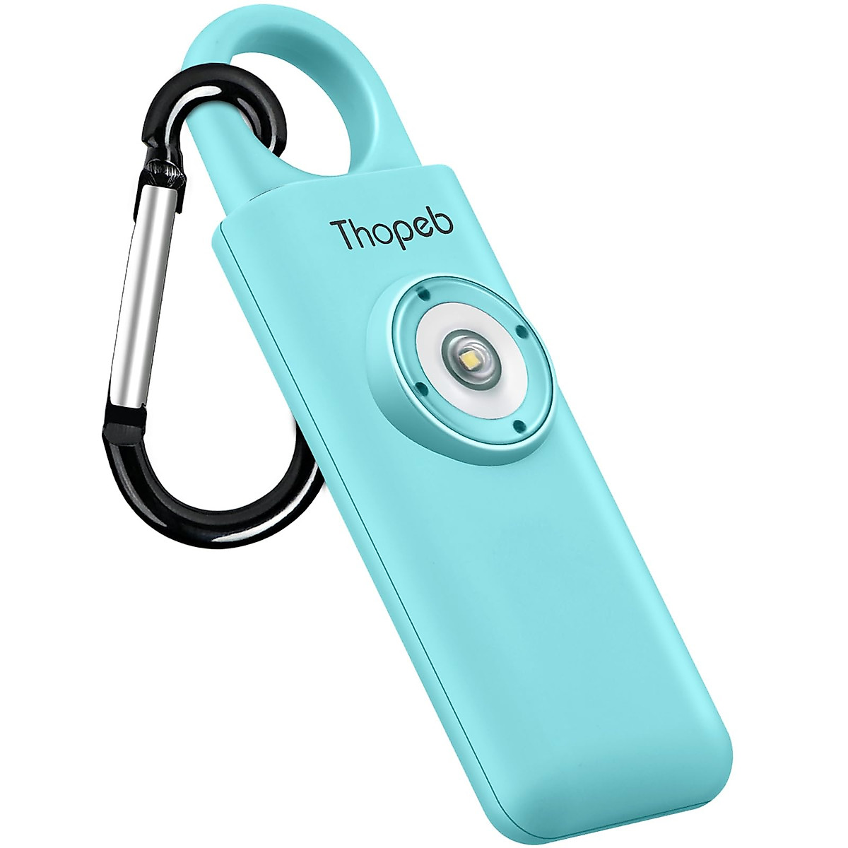 The Original Personal Safety Alarm for Womenn by Women– Loud Siren Birdie Sound, Strobe SOS LED Light, Be Safe with Personal Alarm– Self Defense Keychain for College Essentials (Aqua)