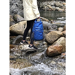 Outlander 100% Waterproof Hiking Backpack Lightweight Packable Travel Daypack(Grey) 25L