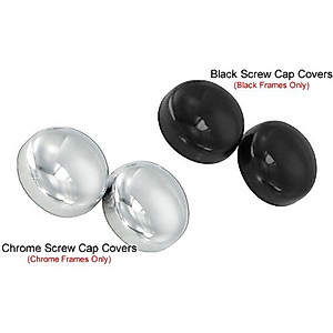 Ford Blacked Out with Carbon Fiber Inlay zinc License Plate Frame 2 Hole