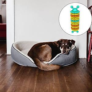 balacoo Dog Teething Toy Teething Toys for Puppies squiz Toys Puppy Squeaky Toys Brain Toy Dog Molar bite Toy Dog Gum Cleaner pet Caterpillar Toy Puzzle Toy Dog Dental Toys chew Makeup TPR