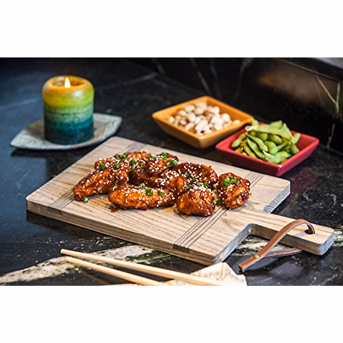 J.K. Adams 1761 Collection Ash Cutting/Serving Board, Round, Large